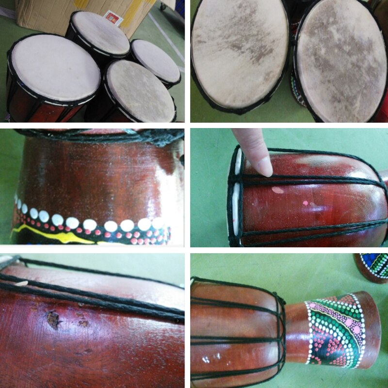 4 inch African Djembe Drum Bongo Wood Good Sound M... – Grandado
