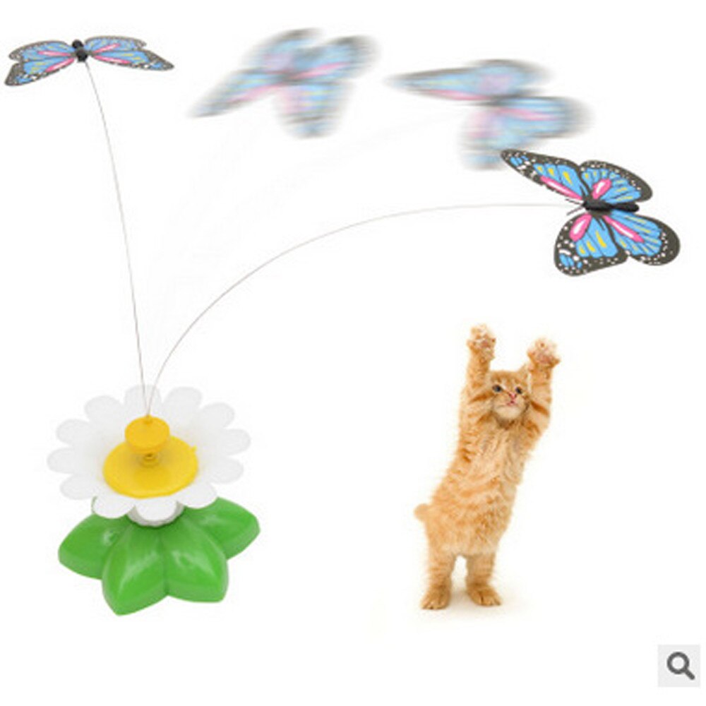 Electric Rotating Seat Butterfly Funny Cat Pet Toy... – Vicedeal