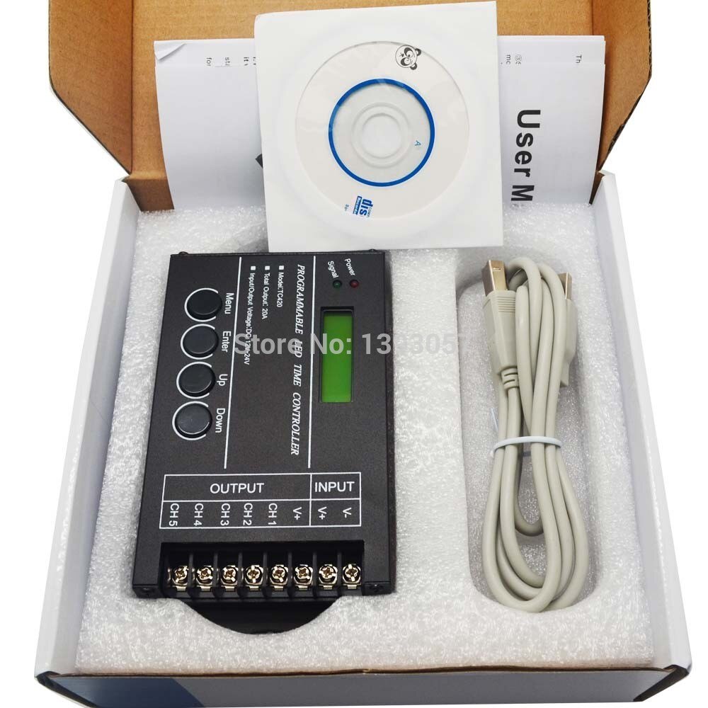TC420 RGB LED Regler Zeit 5 Kanal Insgesamt Ausgan... – Grandado
