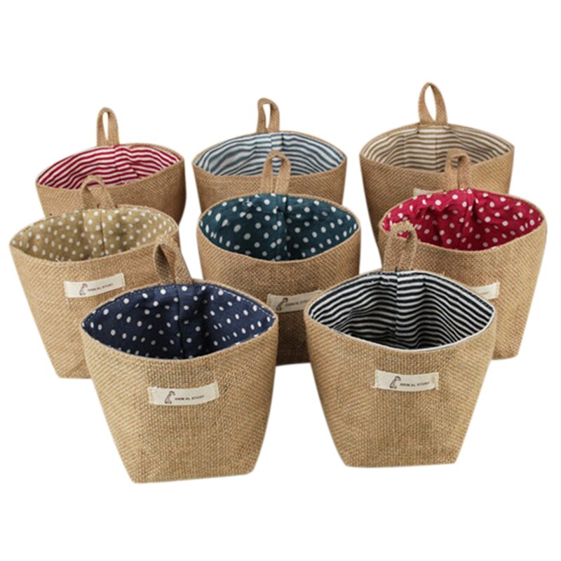 2x Cotton Linen Art Flower Pot Small Sack Hanging ... – Vicedeal