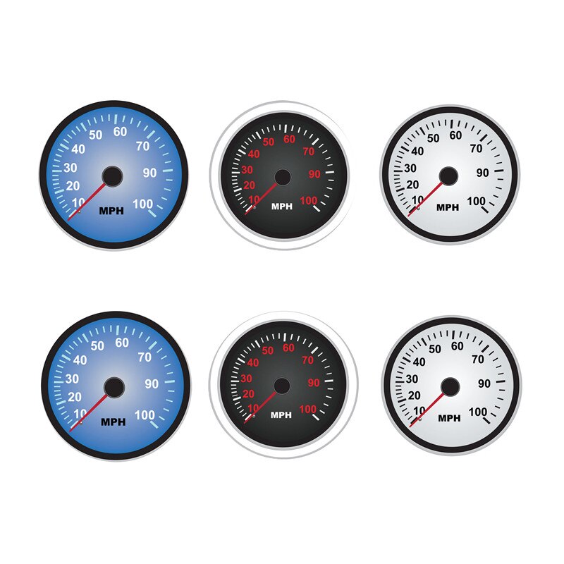 6Pcs Speedometer 3D Print Coaster Set for Beer Whi... – Grandado
