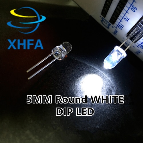 50pcs / pack Ultra Bright 14000mcd 5mm White Trans... – Vicedeal