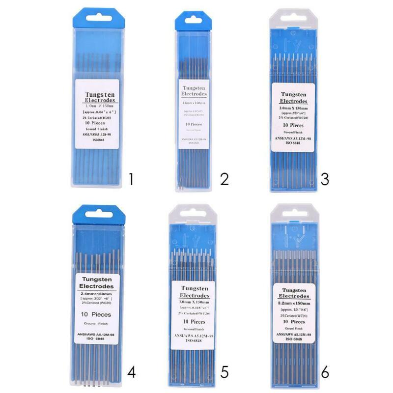 10pcs Set WC20 Tungsten Electrode Rods For Tig Wel... – Vicedeal
