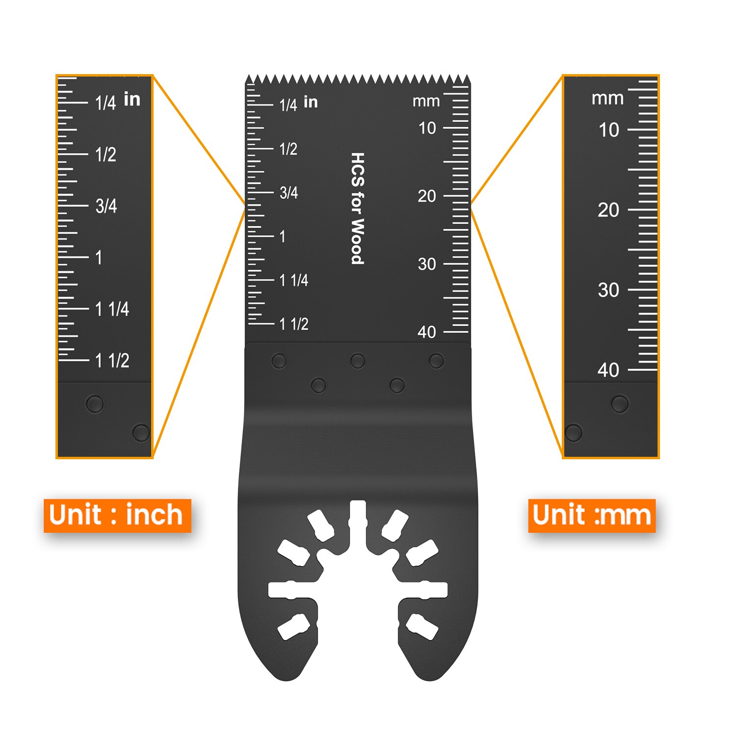 72 PCS/Set Oscillating Multitool HCS Saw Blades Ac... – Grandado