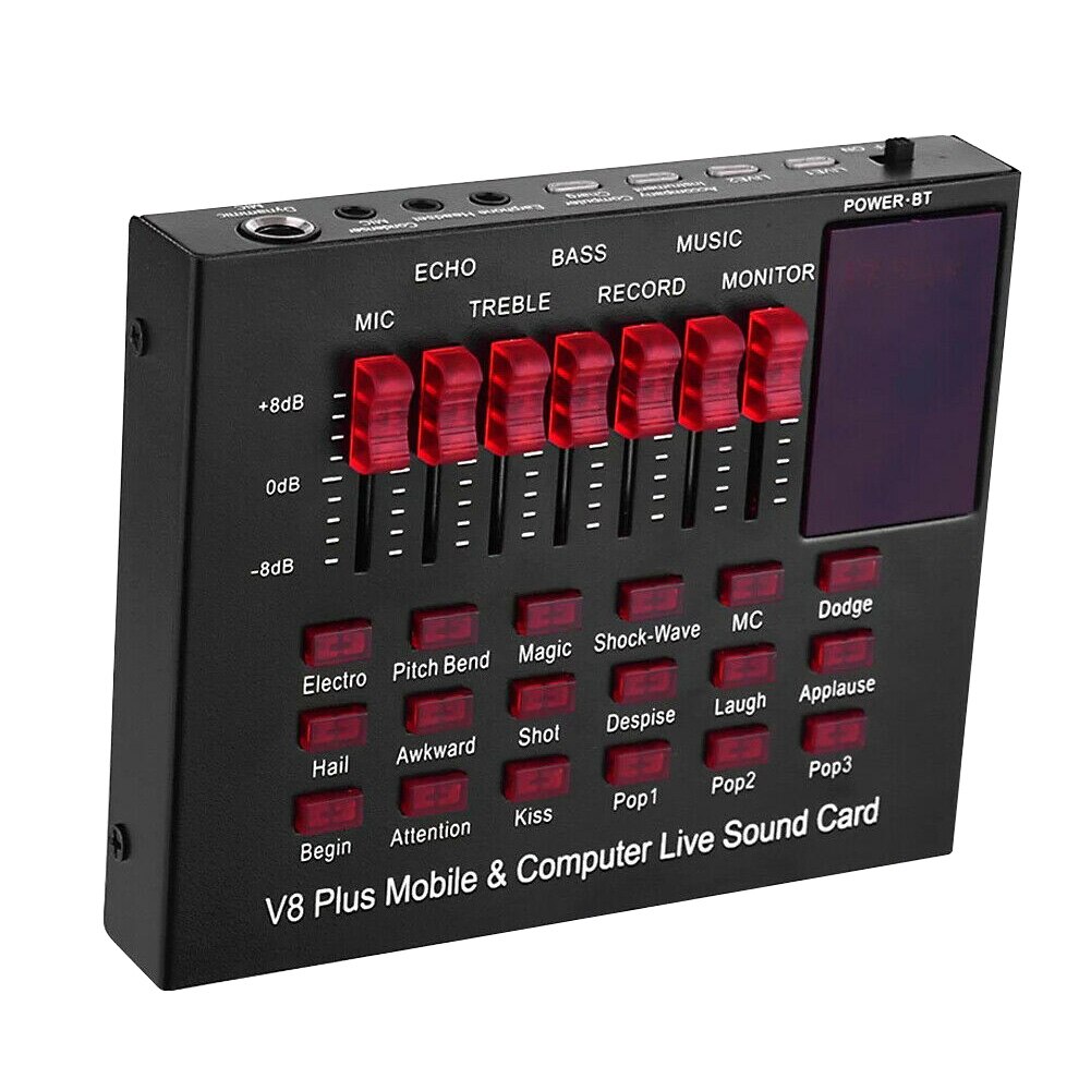 V8 Plug Recording Mixing Effect External Mobile Ph... – Grandado
