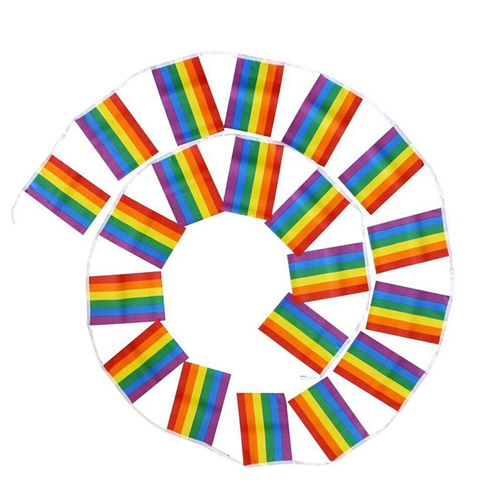 20PCS/String 5 Meters Rainbow String Flag Strings ... – Grandado