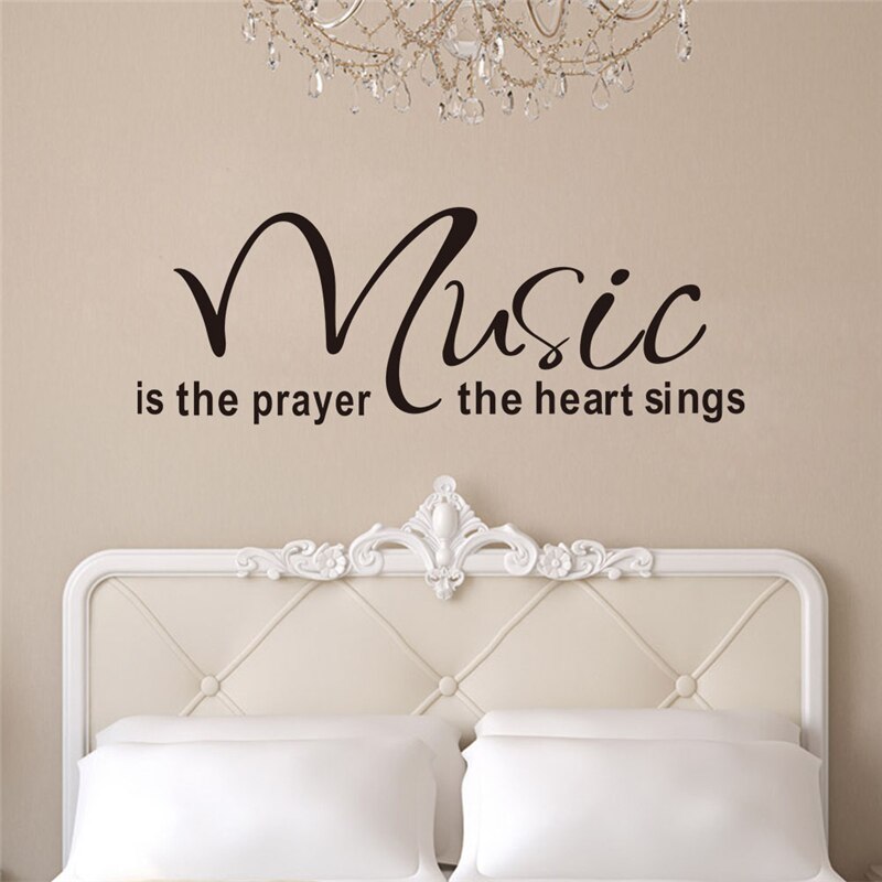 Music Is The Prayer The Heart Sings Wall Art Stick... – Grandado