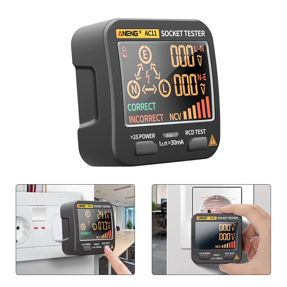 Ac11 Digital Smart Socket Tester Voltage Test Sock Vicedeal