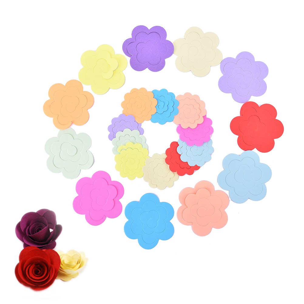 22pcs/lot Paper Quilling flowers rose paper diy ha... – Grandado