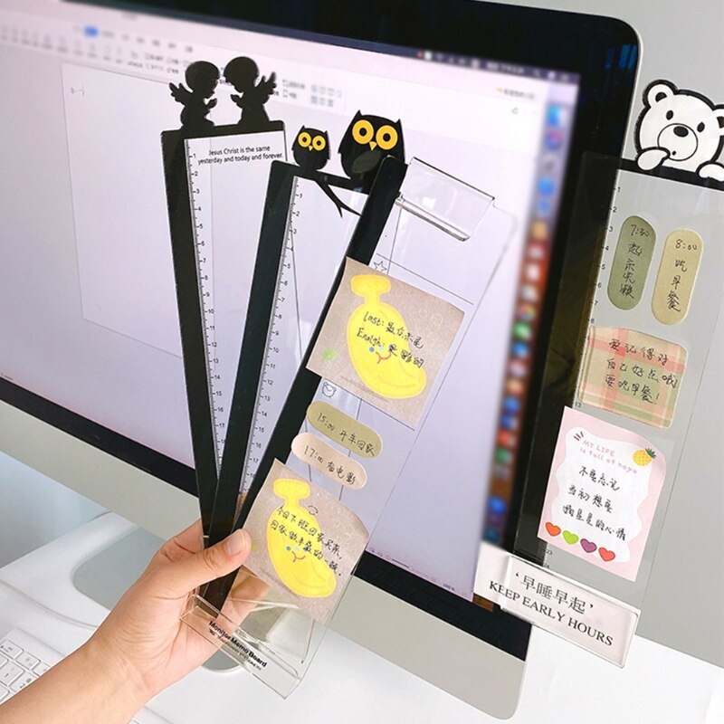 2 Pieces Acrylic Monitor Message Cute Animal Daily... – Grandado