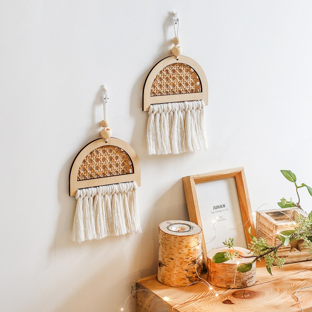 Rattan Wood Macrame Wall Decor Ramadan Decoration ... – Vicedeal