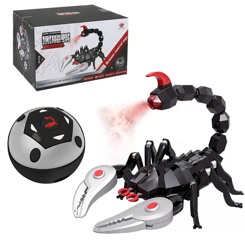 Mini RC scorpion Spray robot with LED light Infrar... – Vicedeal