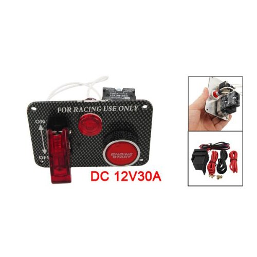Carbon Fiber Racing Car 12V Ignition Switch Panel ... – Grandado