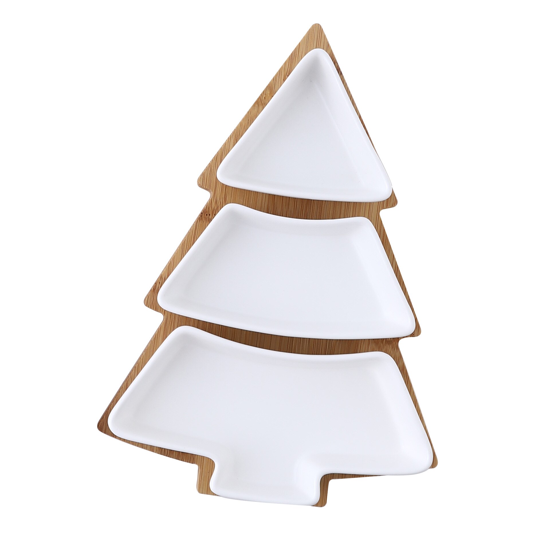 Christmas Tree Snack Plate Ceramic Dessert Special... – Vicedeal