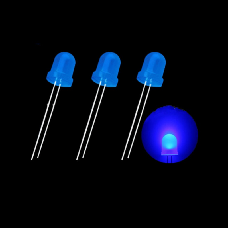 100pcs 8mm Round Emitting Diode LED Lamps Red /Gre... – Grandado