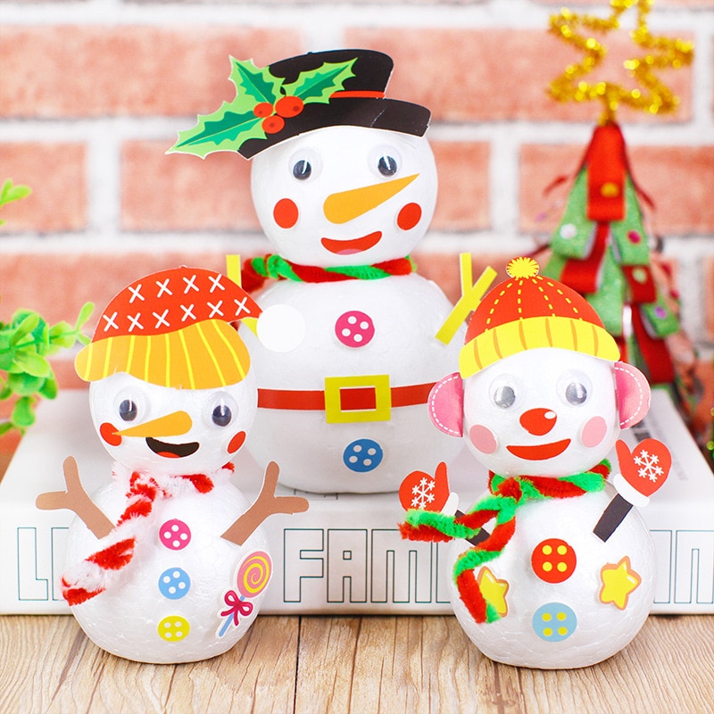 DIY Christmas Snowman Children Handmade Materials ... – Vicedeal