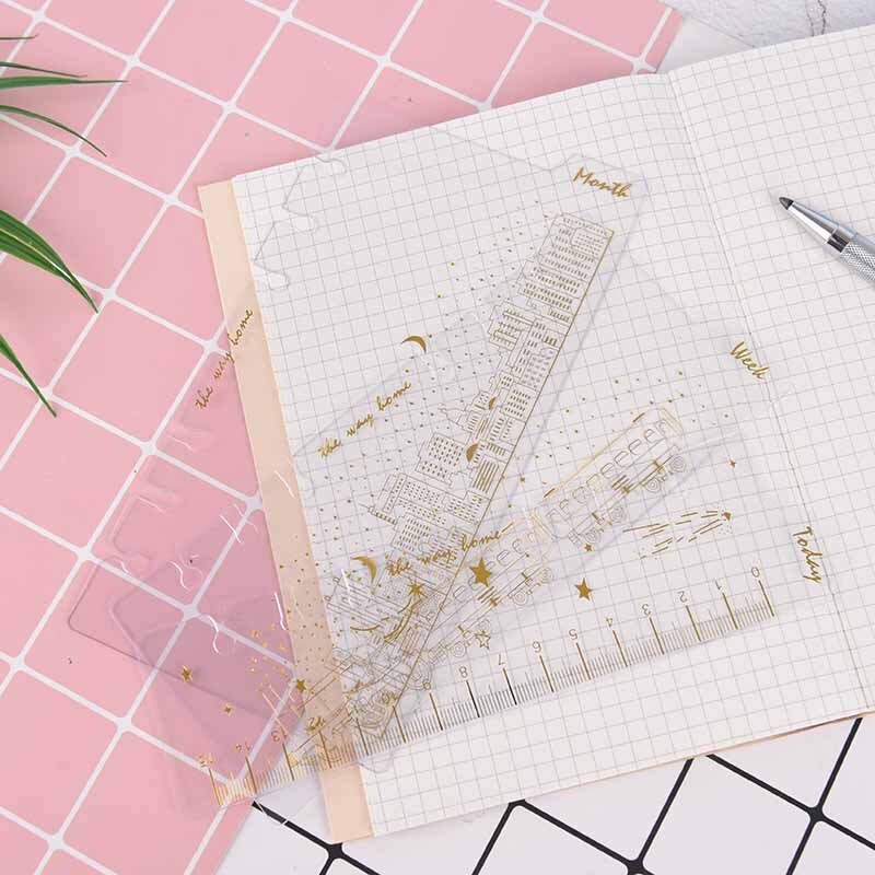 a6/3 pcs 6 holes binder planner notebooks gold foi... – Vicedeal