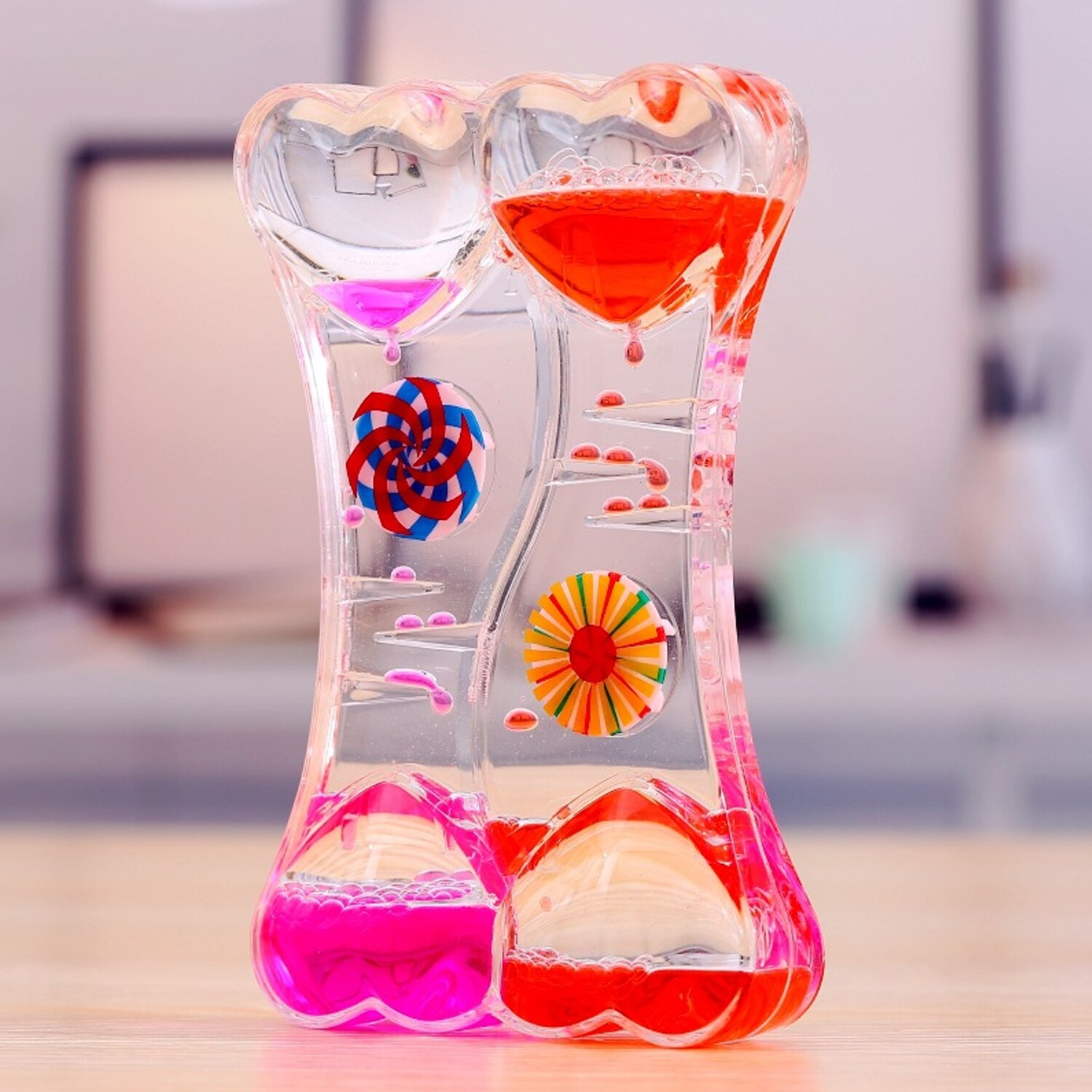 2PCS Funny Double Heart Color Floating Liquid Moti... – Grandado