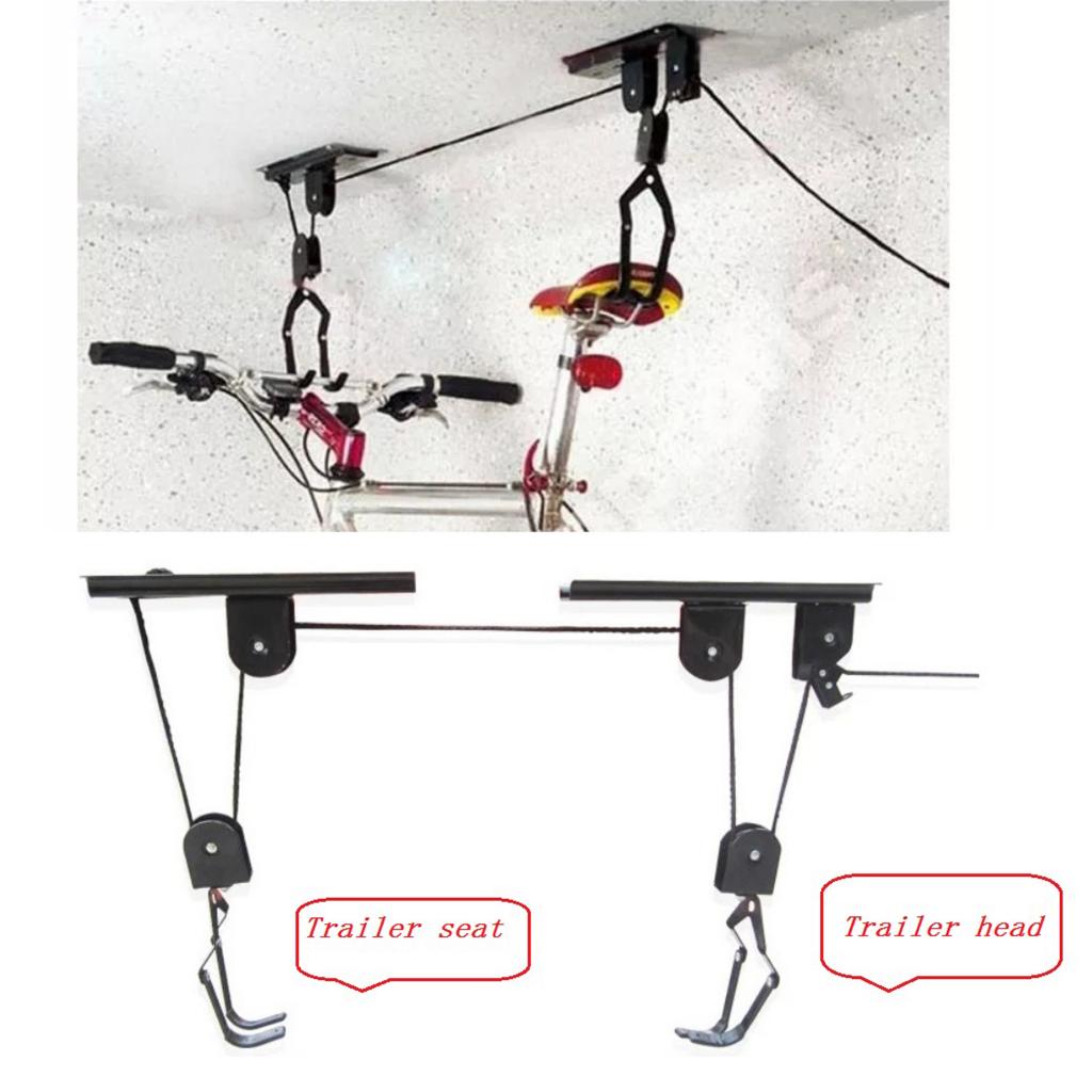 40KG Ceiling Mounted Bike Lift Rack Holder Garage ... – Grandado