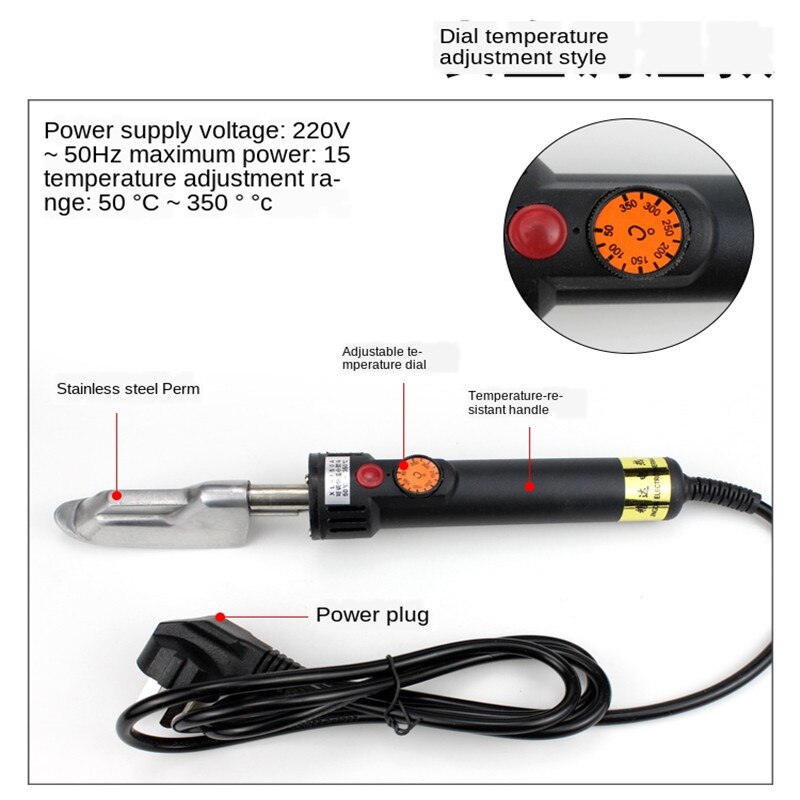 Degree adjustable mini electric iron for leather c... – Vicedeal