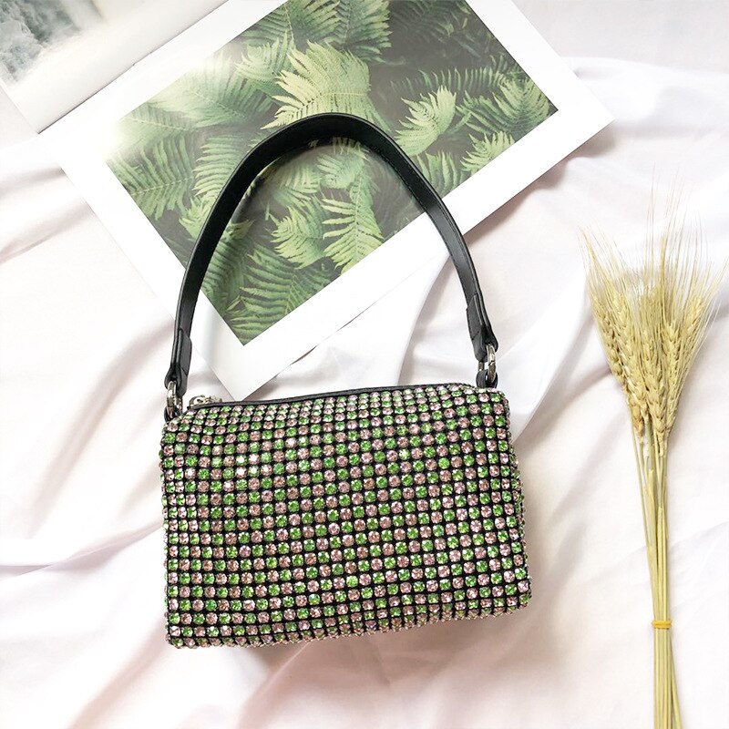 Luxury flashing diamond handbag diamond rhinestone... – Vicedeal