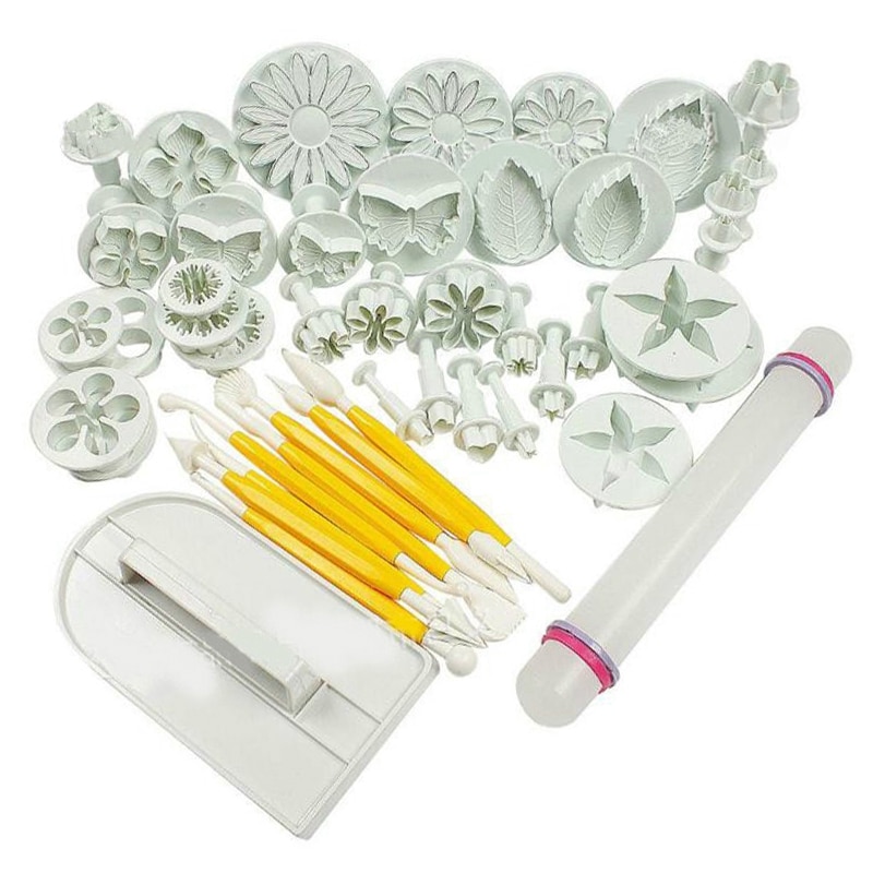 46Pcs Fondant Cakevorm Set Bloem Taart Decoreren G... – Grandado