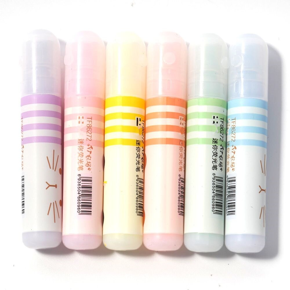 6PCS Cute Animals Panda Cat Mini Highlighter Paint... – Grandado