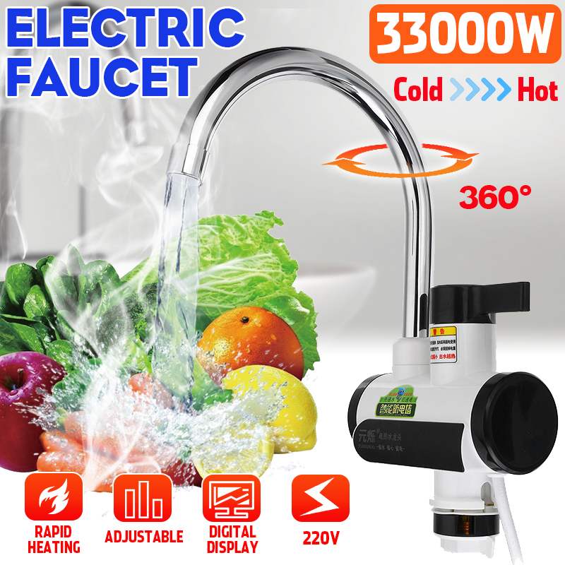 3300W Instant Electric Faucet Tap Water Heater Sta... – Grandado