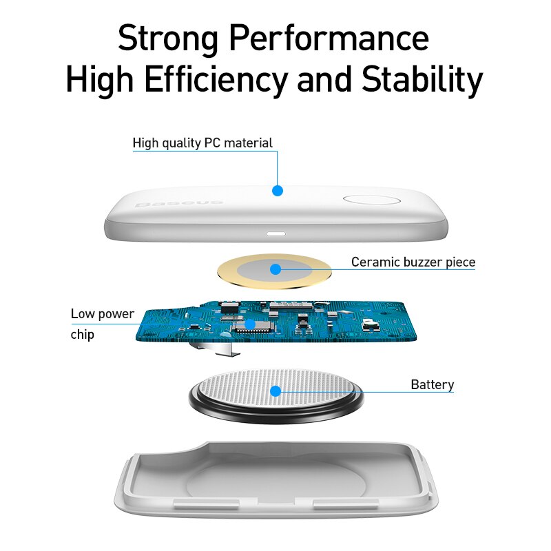 Baseus Wireless Smart Tracker Anti-verloren Alarm ... – Vicedeal