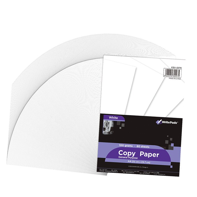 A4 color paper 80 sheets 110G white color thicken ... – Vicedeal