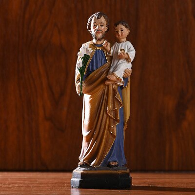 Joseph hugs Jesus resin decoration exquisite Chris... – Vicedeal