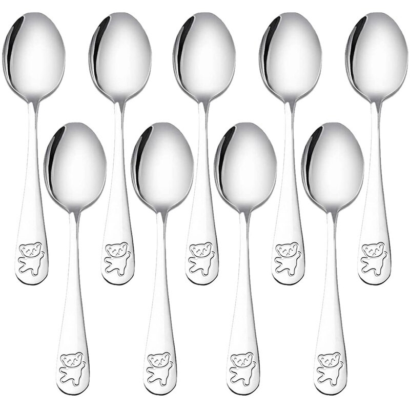 Practical Stainless Steel Kids Spoons,Kids Cutlery... – Vicedeal