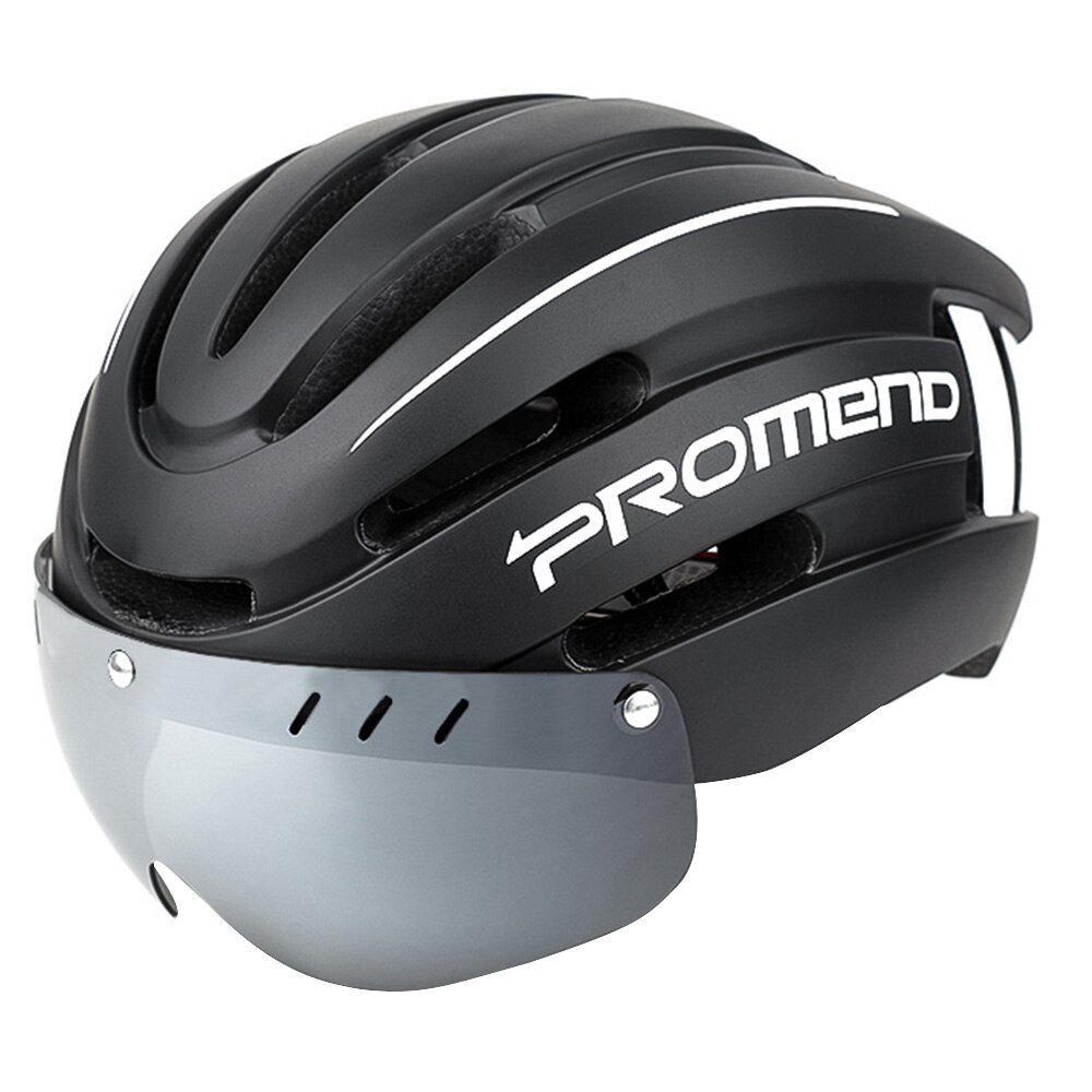 Promend Fiets Helm Integraal-Gegoten Led Licht Opl... – Grandado