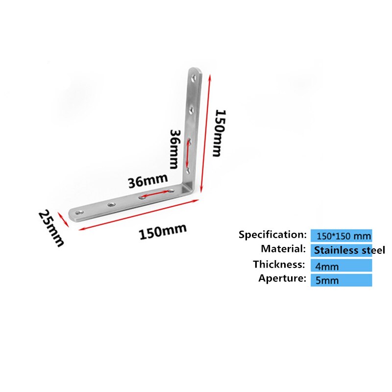10PCS/set Stainless Steel Angle Corner Brackets Fa... – Vicedeal
