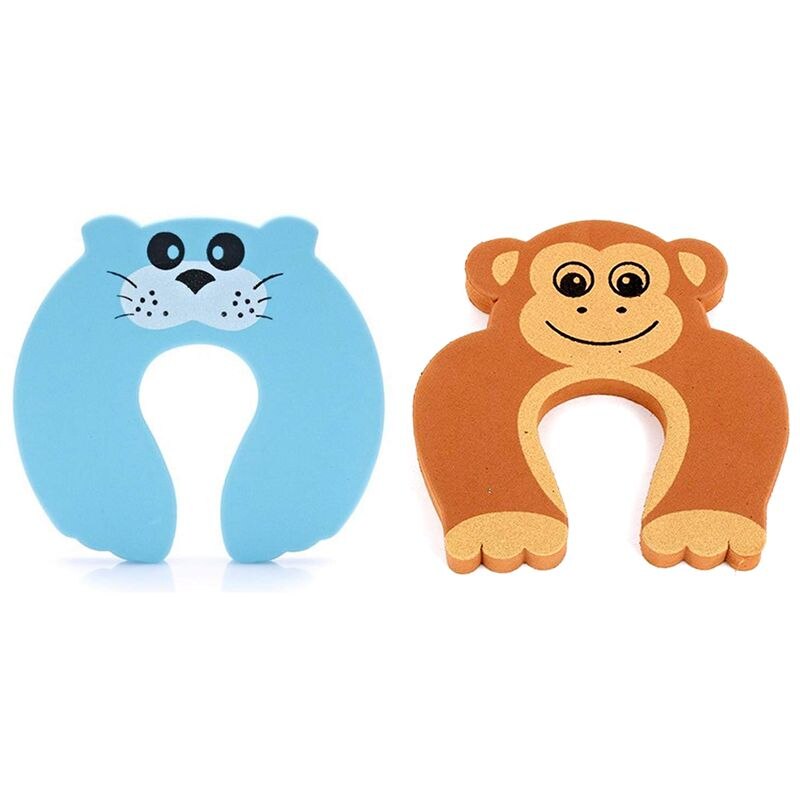 C-Shaped Foam Door Guard Anti-Slam Animals 4 Pack – Grandado