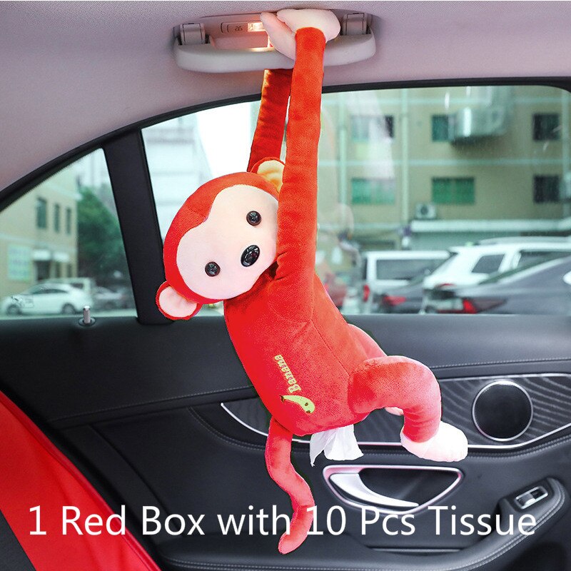 Cartoon Tissue Box With Tissue Animal Monkey Car H... – Grandado