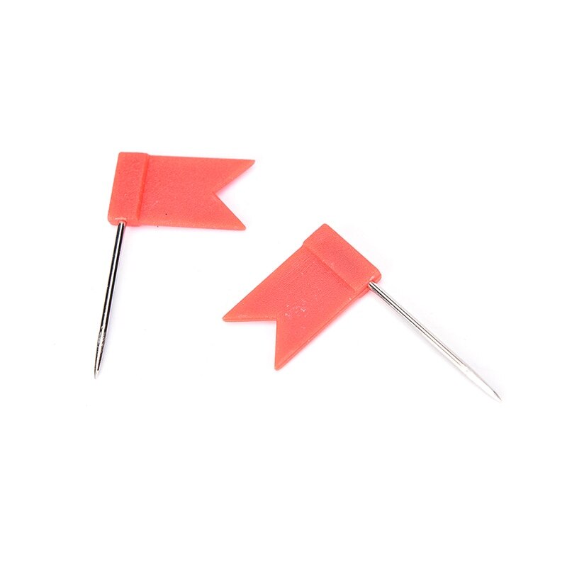 50pcs Flag Marker Shape Map Pins Cork Notice Board... – Vicedeal