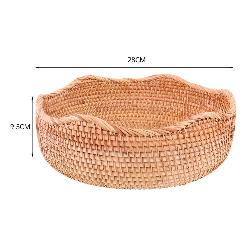 Plant Fiber Weaving Basket Rectangle Oval Round Ra... – Grandado