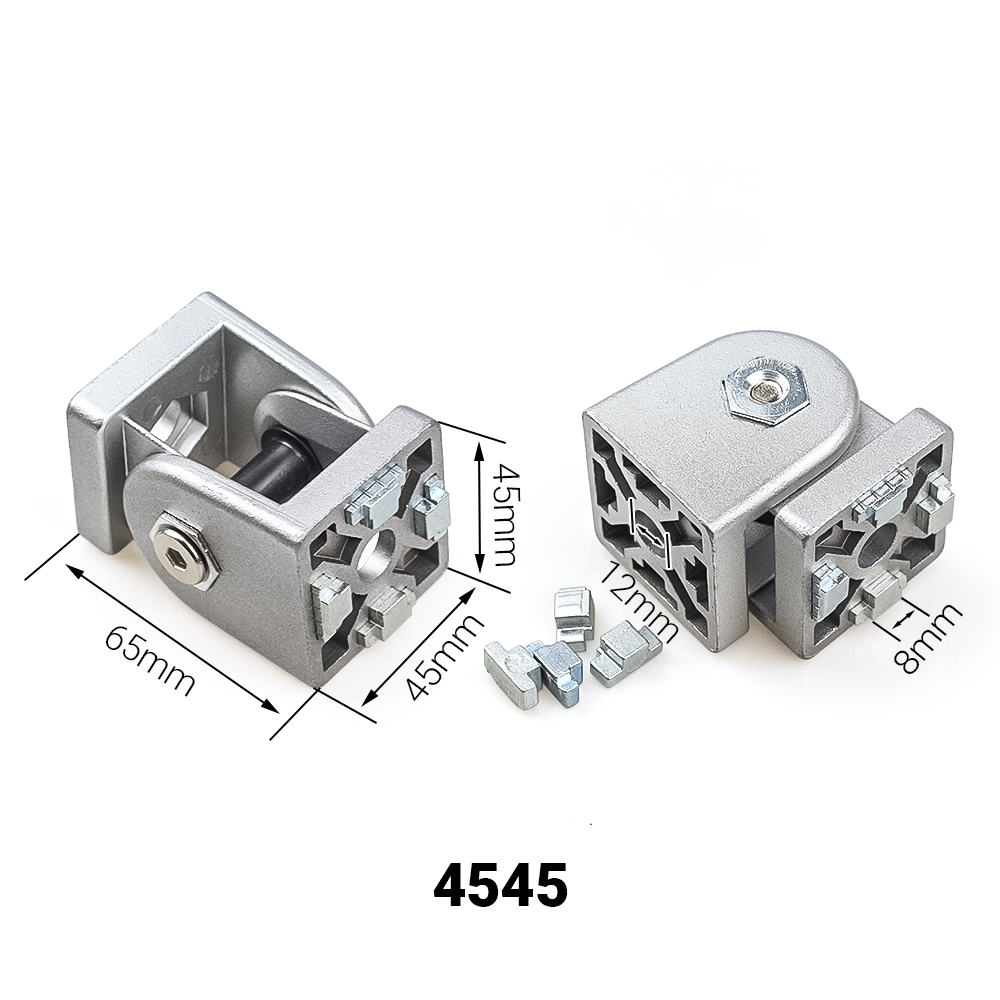 2/4Pcs Flexible Hinge Pivot Joint Aluminum Fitting... – Grandado