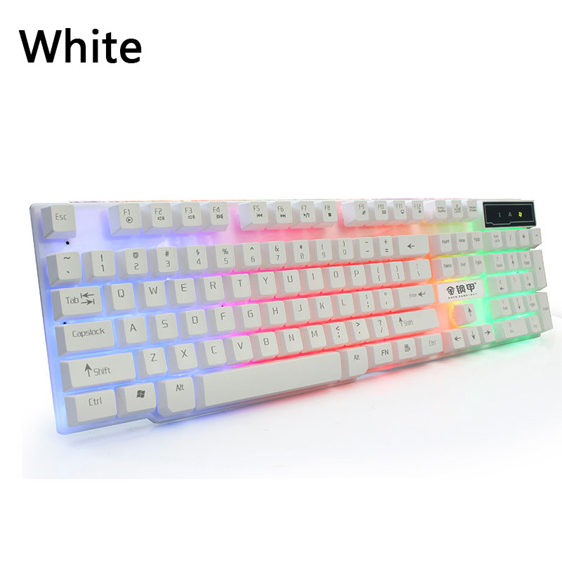 Mechanical feel USB Wired Gaming Keyboard Rainbow ... – Grandado