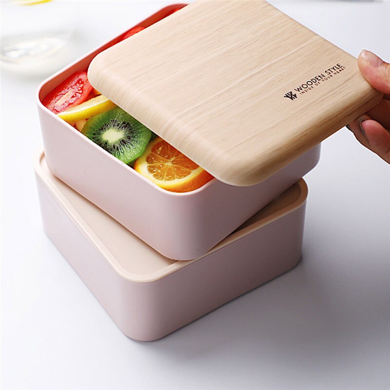 Microwave Lunch Box Japanese Wood Bento Box 2 Laye... – Grandado