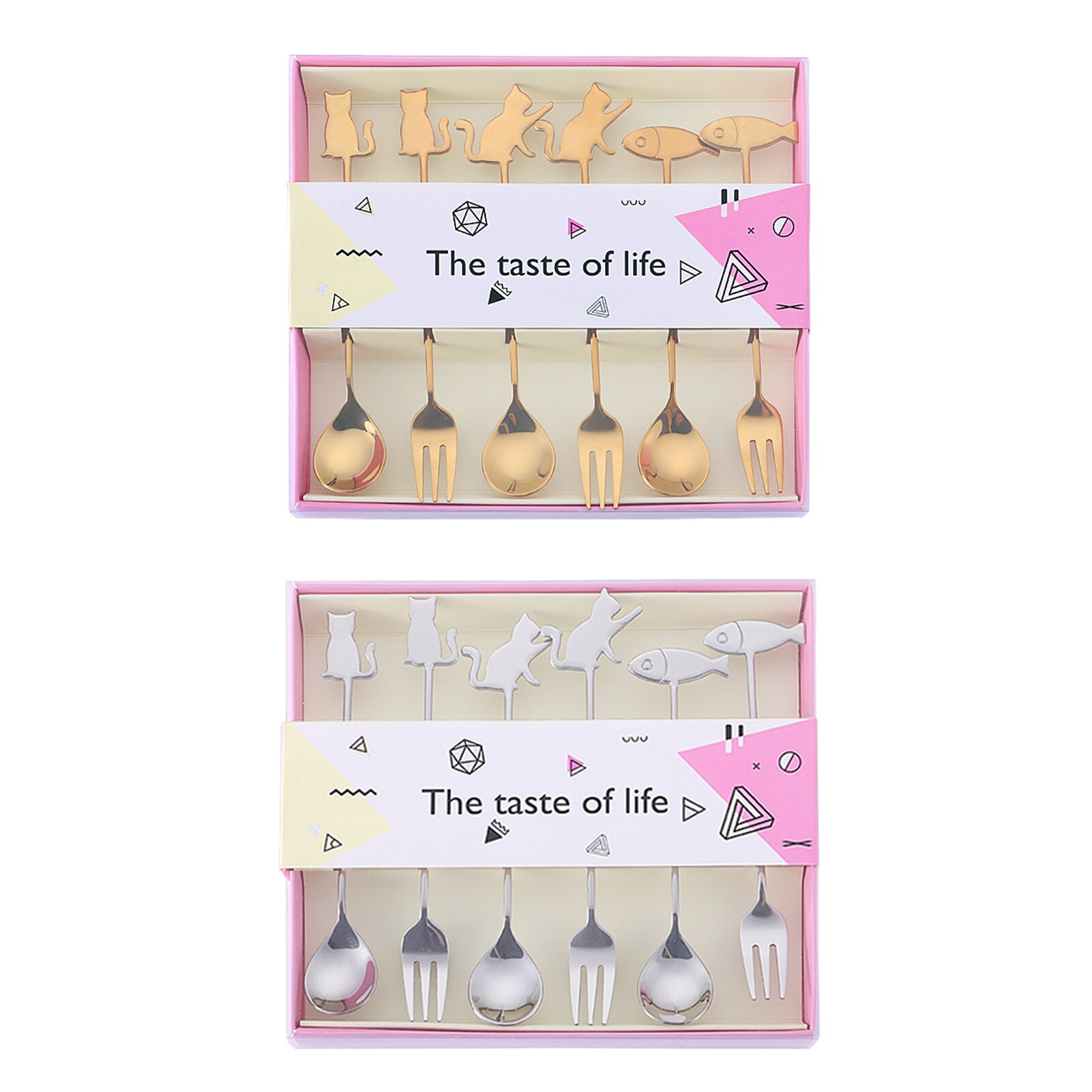 Conjunto de colher de chá de aço inoxidável conjun... – Grandado