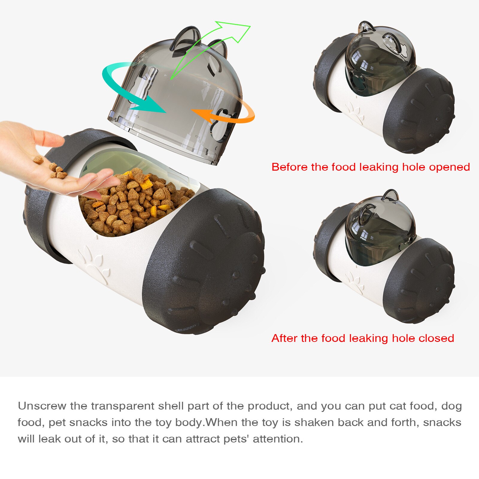 Hond Kat Eten Treat Dispenser Speelgoed Interactie... – Grandado