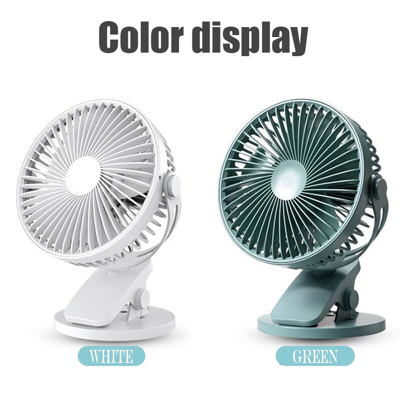 360° USB Clip Fan Cooling Mini Fan Portable 3 Spee... – Grandado