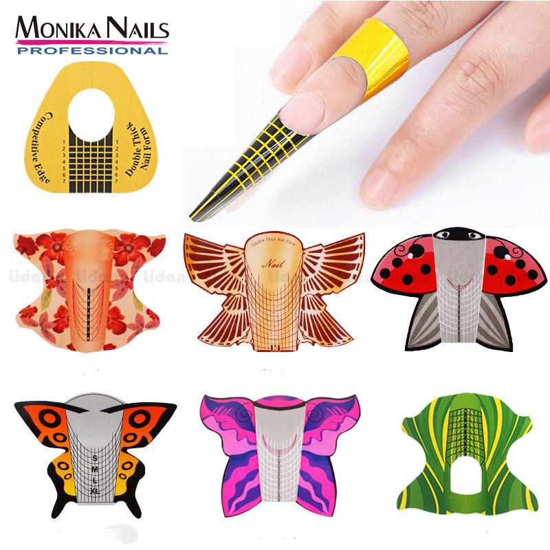 100 Sheet Nail Form Paper Tray French Manicure Nai... – Grandado