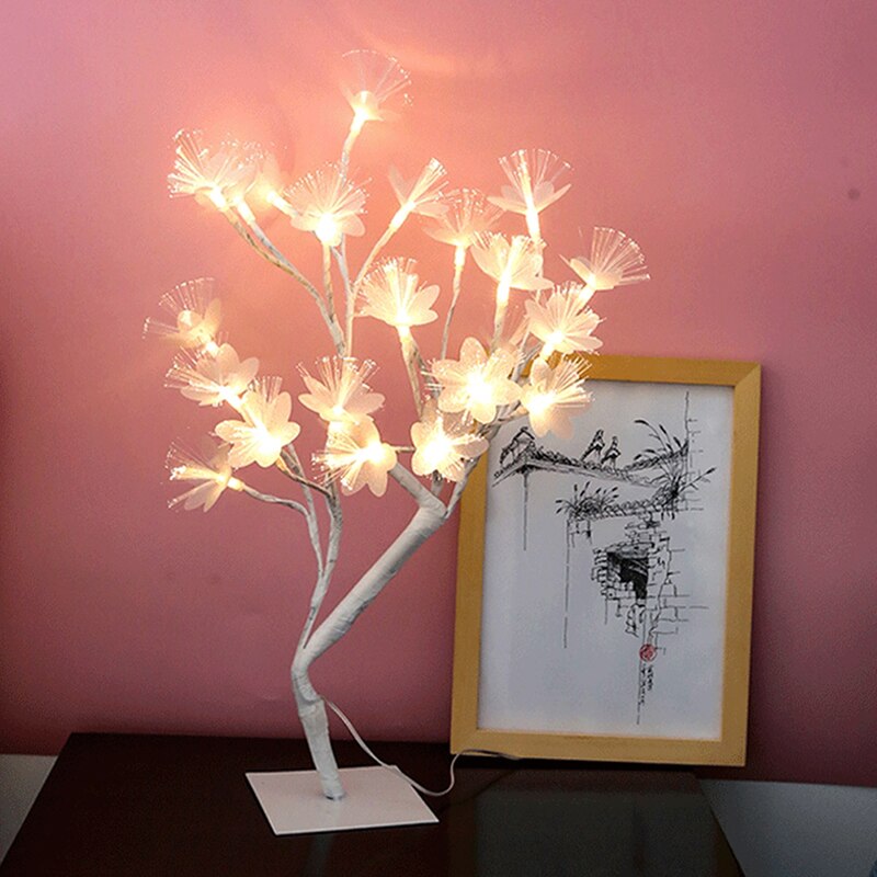 Lâmpada de buquê led rosa 48 lâmpada do quarto bra... – Vicedeal