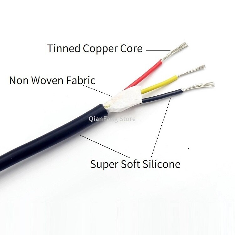 10M Sheath Wire 2 3 4 Cores Super Soft Flexible Si... – Vicedeal