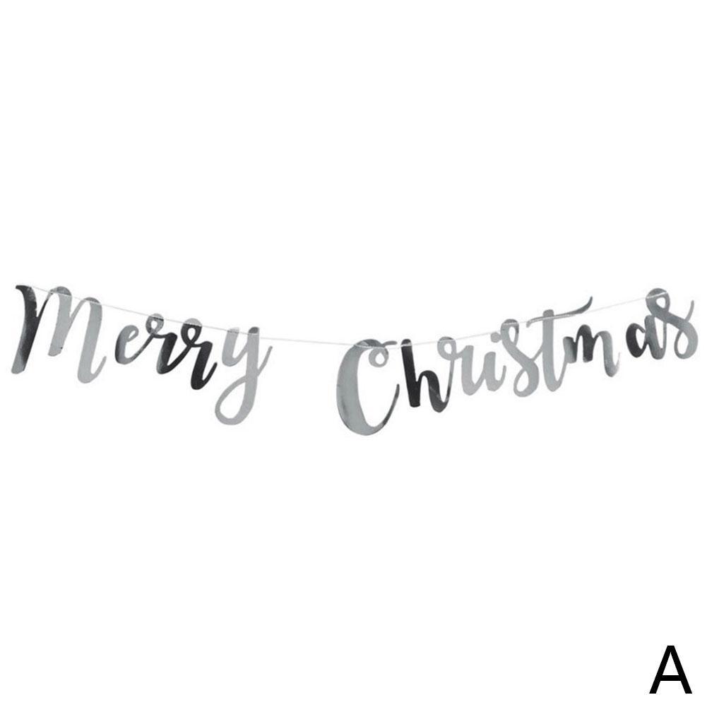 Merry Christmas Banner Garland Bunting Party Led B... – Grandado