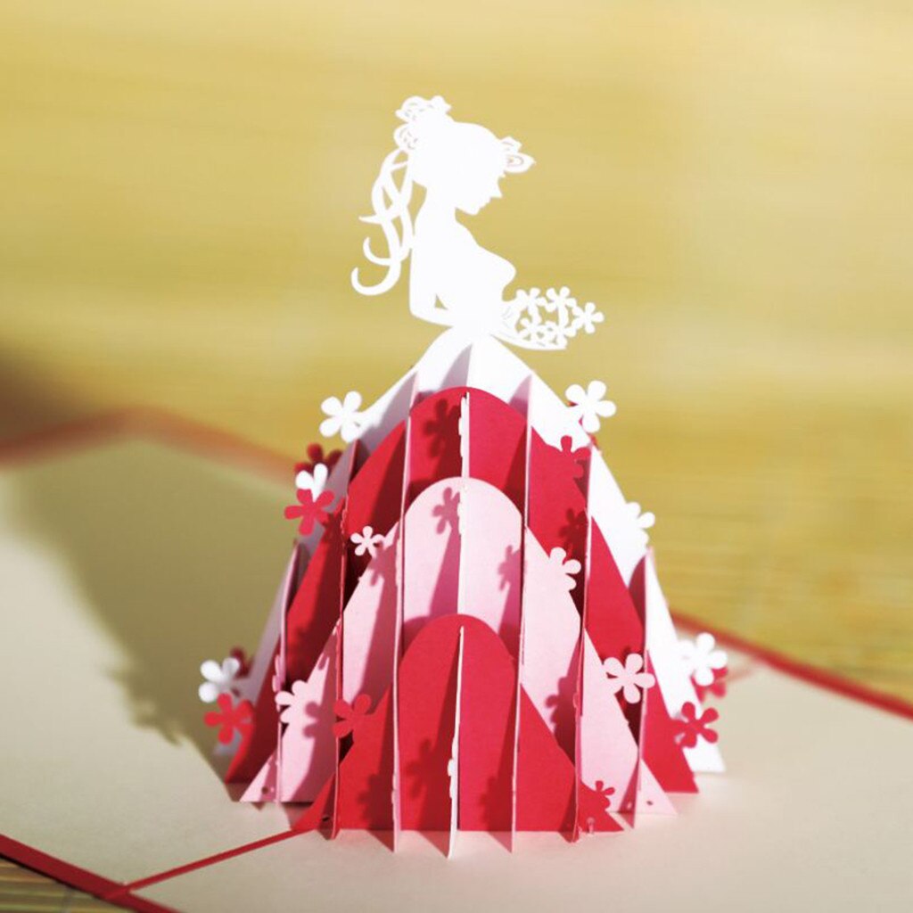 10pcs 3D bride hollowed out greeting card high-end... – Grandado