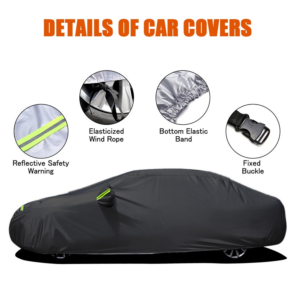 Auto Cover Volledige Covers Met Reflecterende Stri... – Vicedeal